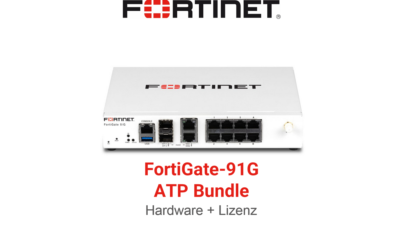 Fortinet FortiGate-91G - ATP Bundle (Hardware + Lizenz) (FG-91G-BDL-928-12) | EnBITCon Systemhaus